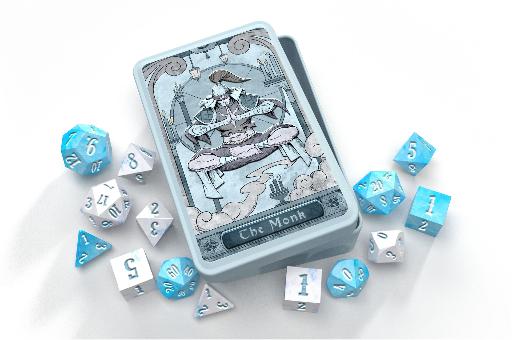 Class-Specific Dice Set Monk (Pathfinder and 5E) | Laiska Pelikaani